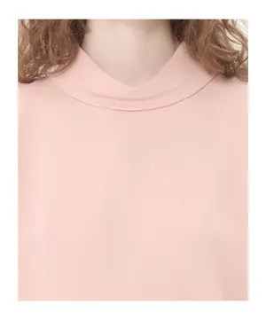 Valentino Garavani Georgette Mock Neck Short-sleeved Top - Pink