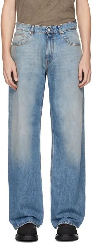 ERL Breakwater Wash Straight-leg Jeans