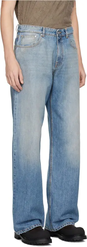 ERL Breakwater Wash Straight-leg Jeans