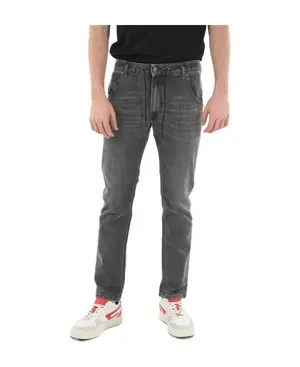 DIESEL® Slim Straight Logo Denim Jeans