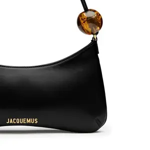 Jacquemus Le Bisou Perl Shoulder Bag - Black