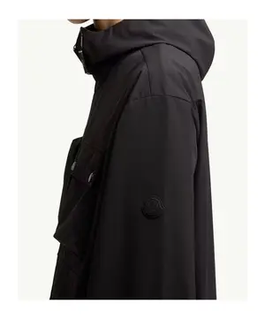 Moncler Arcturus Hooded Windbreaker Jacket - Black