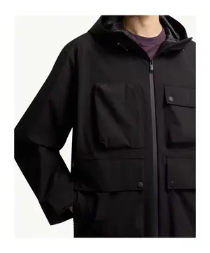 Moncler Arcturus Hooded Windbreaker Jacket - Black