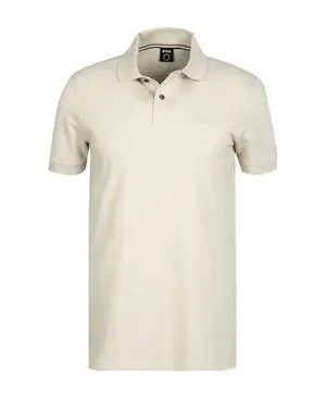 Hugo Boss Logo Embroidered Regular-fit Polo Shirt - White