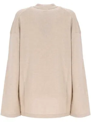 Max Mara Ribbed High-neck Sweater - Nude