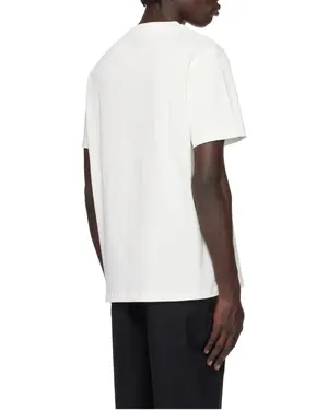A.p.c. Logo Embroidered Crewneck T-shirt - White