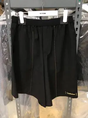 We11Done Contrast Stitching Track Shorts