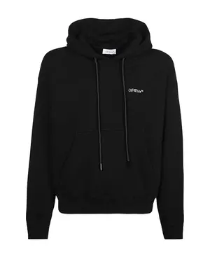 Off-White Scratch Arrow Printed Drawstring Hoodie