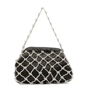 Rosantica Crystal Embellished Shoulder Bag - Black