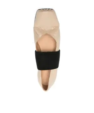 UMA WANG Square-toed Ballet Flats - Offwhite