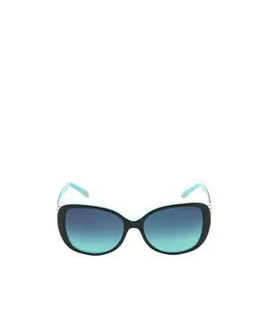 TIFFANY  CO. Tiffany & Co. Contrast-color Thick Frame Sunglasses - Blue
