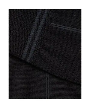 Zegna Cotton Blend Crew Socks - Black