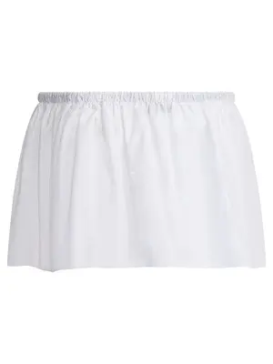 Miu Miu Logo Embroidered Drawstring Skirt