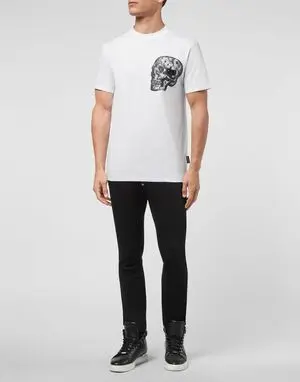 Philipp Plein Skull-print Cotton-blend T-shirt