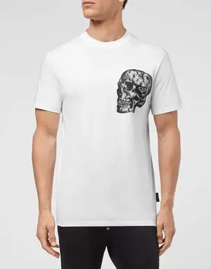 Philipp Plein Skull-print Cotton-blend T-shirt
