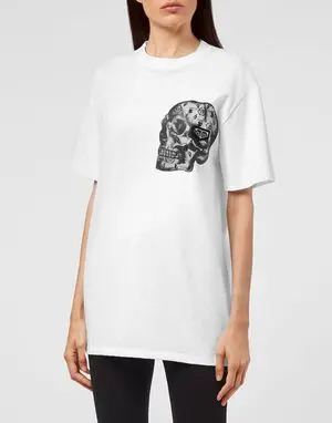 Philipp Plein Skull-print Cotton-blend T-shirt