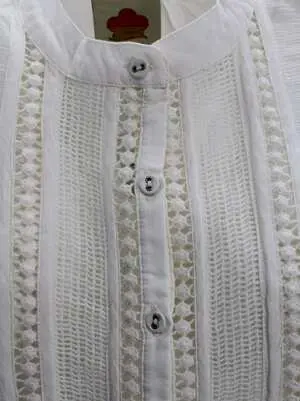 Farm Rio Lace High Neck Blouse