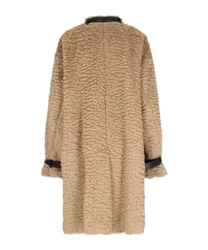 JIL SANDER Calf-length Coat With Detachable Leather Neck Strap