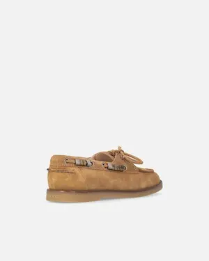 Pinko Grace 01 Suede Lace-up Loafers - Brown