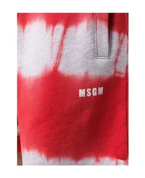 MSGM Tie-dye Bermuda Track Shorts