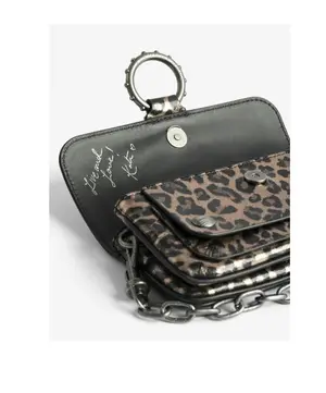 Zadig&Voltaire Voltaire Metallic Leopard Printed Kate Wallet