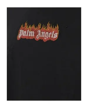 Palm Angels Logo Printed Crewneck Sweatshirt