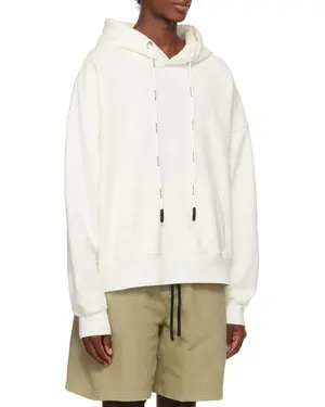 Palm Angels Logo Detailed Drawstring Hoodie