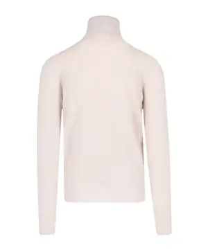 DRUMOHR Ribbed Turtleneck Knit Sweater - Pink