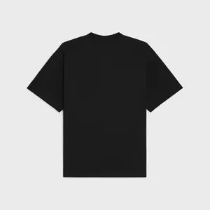 Celine Loose T-shirt In Cotton Jersey - Black/blue Denim