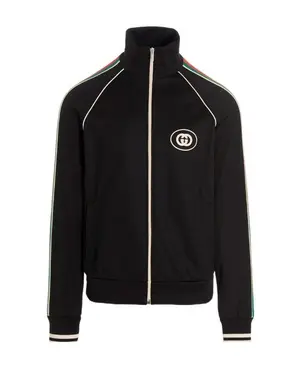 Gucci Technical Jersey Zip Jacket With Interlocking G