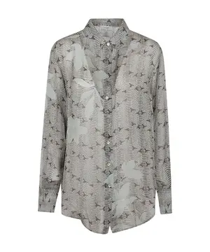 FORTE_FORTE Printed Long Sleeve Shirt