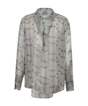 FORTE_FORTE Printed Long Sleeve Shirt