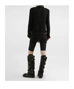 Dolce & Gabbana Single-breasted Fur-trimmed Tweed Jacket
