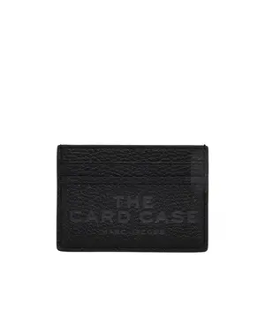 Marc Jacobs Logo-print Leather Cardholder - Black