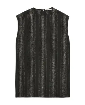 Stella McCartney Lurex Striped Crewneck Blouse