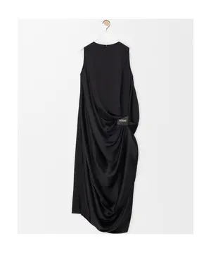 Loewe Asymmetrical Draped Silk Dress