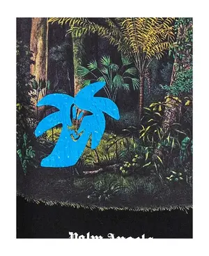 Palm Angels Jungle-printed Crewneck T-shirt