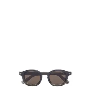Zegna Aurora I Sunglasses - White Lime/stripe Gray