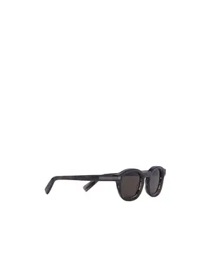 Zegna Aurora I Sunglasses - White Lime/stripe Gray