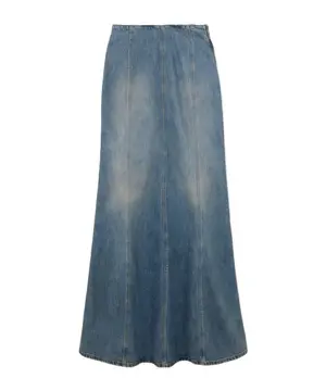 HAIKURE Denim Long Midi Skirt