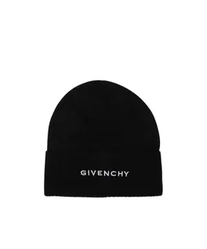 Givenchy Logo-motif Knitted Beanie - Black