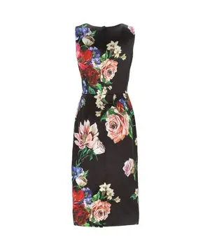 Dolce & Gabbana Sleeveless Floral Print Dress