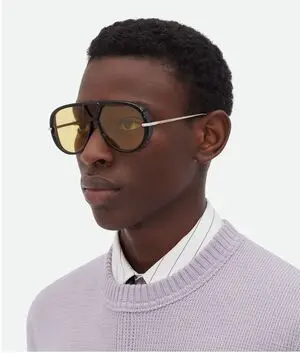 Bottega Veneta Aviator Sunglasses - Multicolor