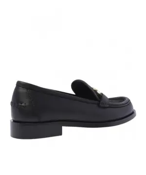 FERRAGAMO Gancini Jacquard Loafers - Black