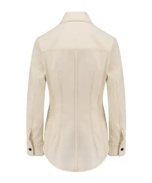 Bottega Veneta Contrast Stitched Fitted Shirt