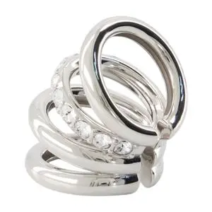 Rabanne Embellished Spiral Ear Cuff