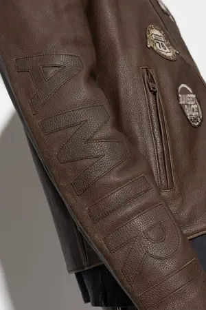 Amiri Patch Racer Jacket - Brown