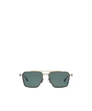 AKONI Square Frame Full Rim Sunglasses - Green