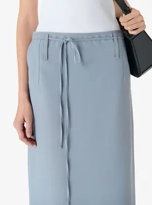 IRO PARIS Belt Loop Midi Skirt