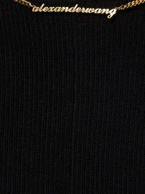 Alexander Wang Logo Chain Flare Pants